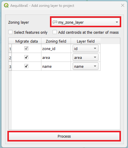 Model building — AequilibraE for QGIS